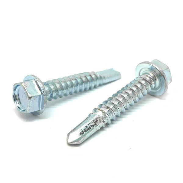 Boltsandnuts.Com 80 Pieces #12-14x3in Unslotted Hex Washer Head #3 Point Self Drilling Screws ...